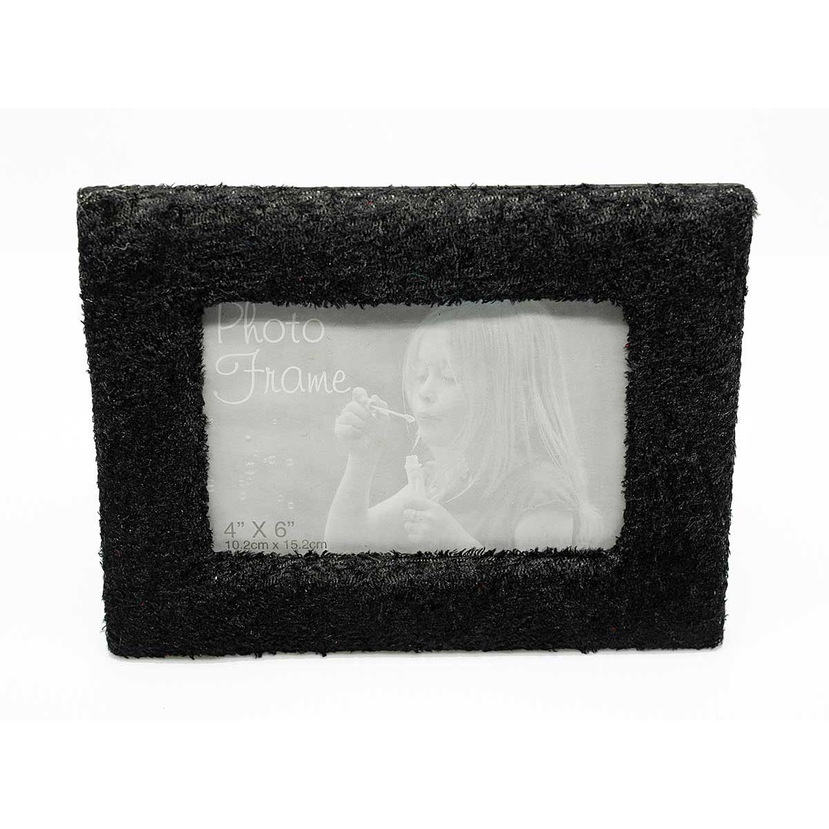Photo Frame, Black Fuzzy, dozen – PartyE-ssentials